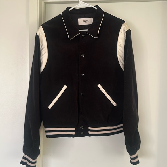 Celine | Jackets & Coats | Celine Classic Teddy Jacket With Satin ...